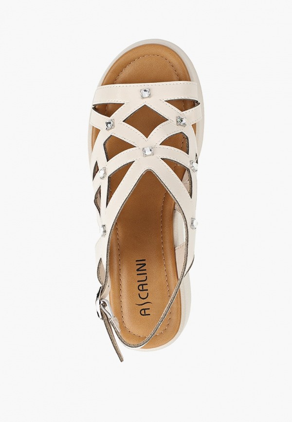 Босоножки Ascalini Полнота_8, цвет: бежевый, MP002XW0J815 — купить в интернет-магазине Lamoda