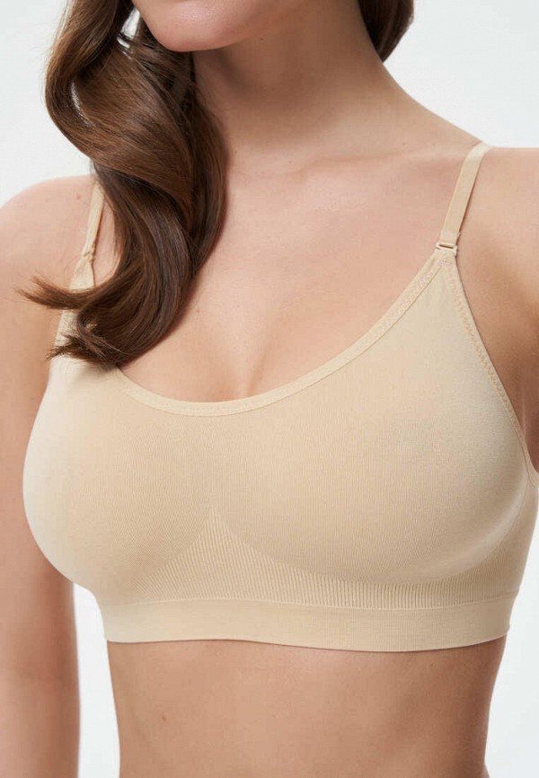 Бюстгальтер и трусы Amazonka Underwear Basic, цвет: бежевый ...