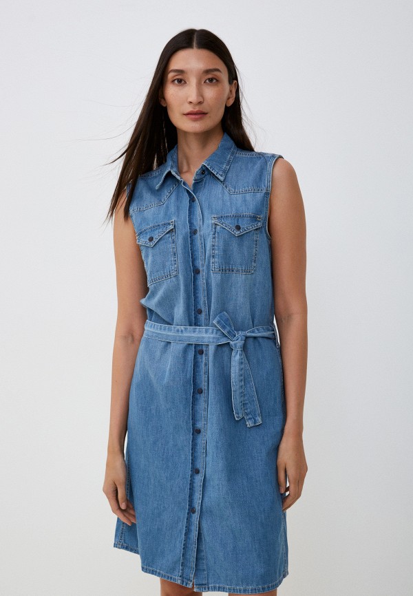 Платье джинсовое Colin's, цвет: голубой, MP002XW0JIFE — купить в ...