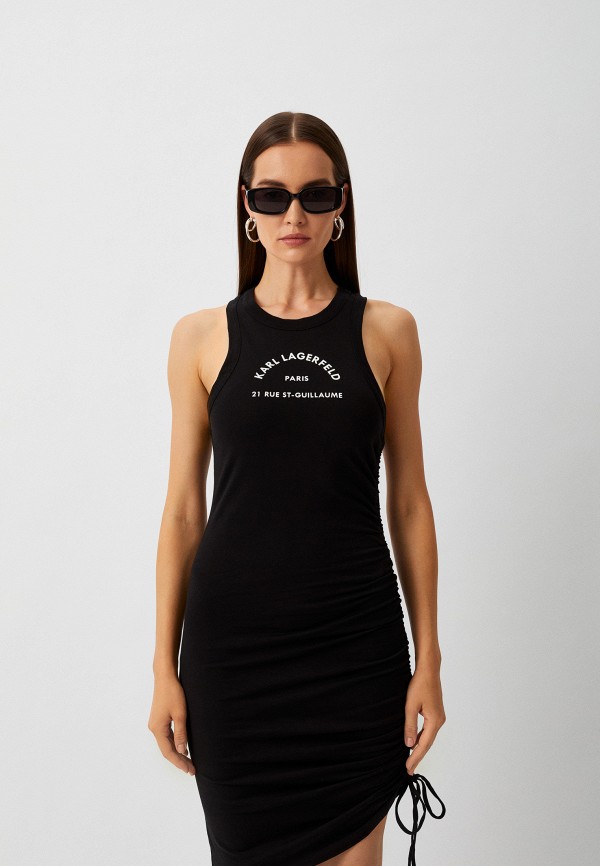 Платье Karl Lagerfeld, цвет: черный, MP002XW0JON9 — купить в интернет ...