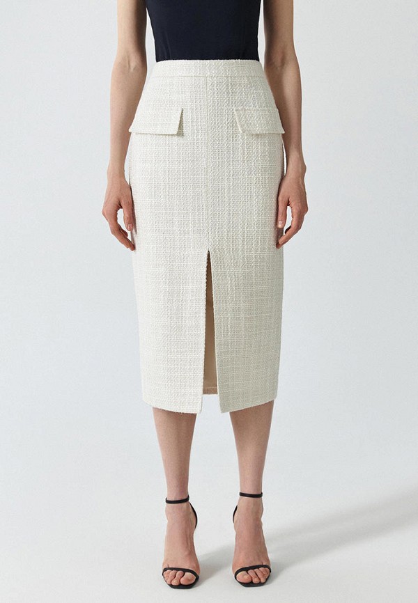 Юбка Charuel TWEED PENCIL SKIRT, цвет: бежевый, MP002XW0KIKD — купить в ...