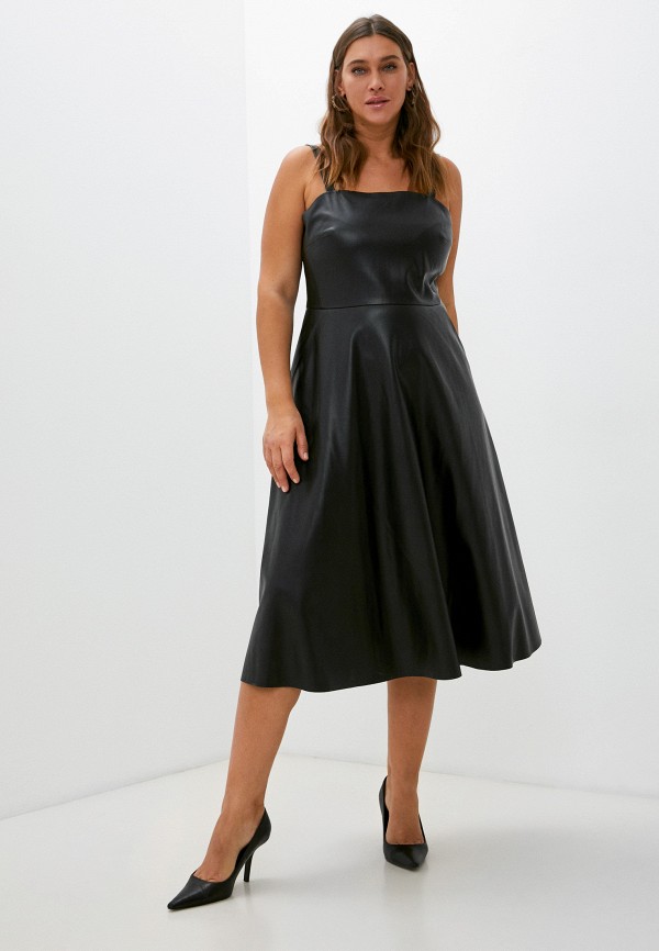 Платье Charuel ECO LEATHER SUNDRESS WITH THIN SHAPES, цвет: черный ...