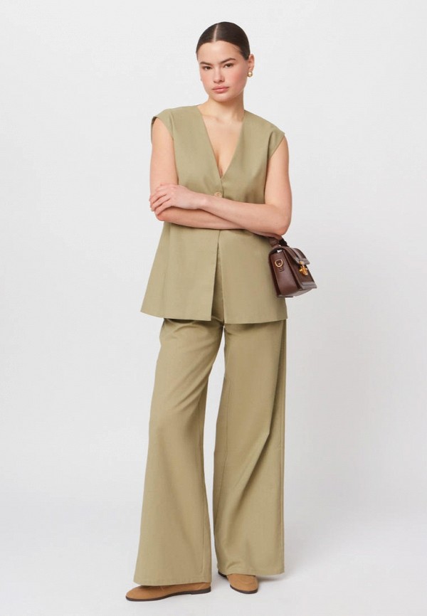 Жилет Vittoria Vicci Lamoda Online Exclusive, цвет: хаки, MP002XW0ONBL — купить в интернет ...