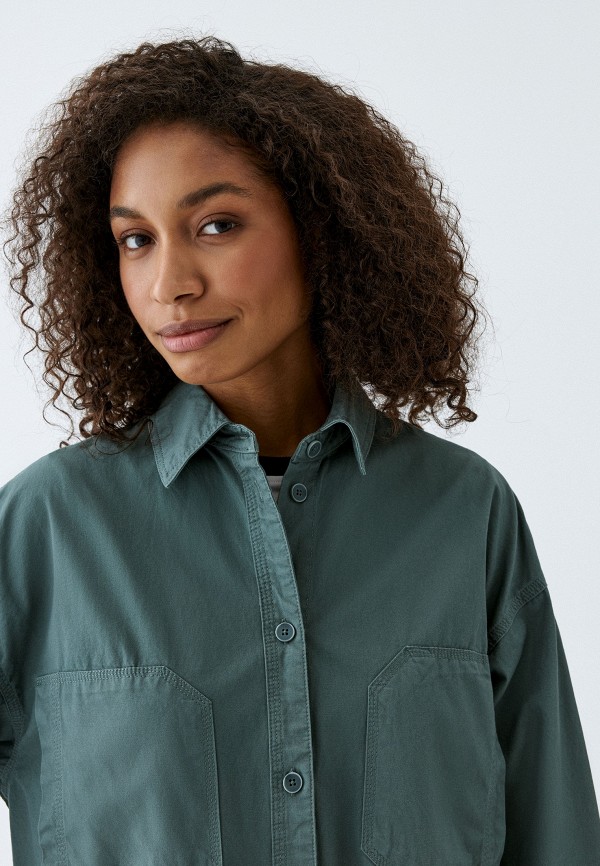 Рубашка Sela, цвет: зеленый, MP002XW0PKOO — купить в интернет-магазине ...