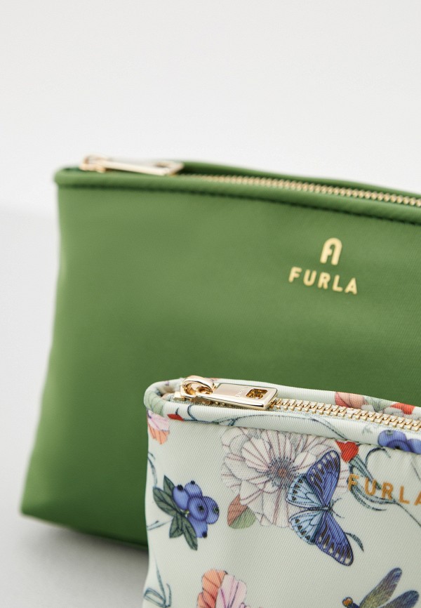 Косметички 2 шт. Furla CAMELIA M COSMETIC CASE SET, цвет: зеленый ...
