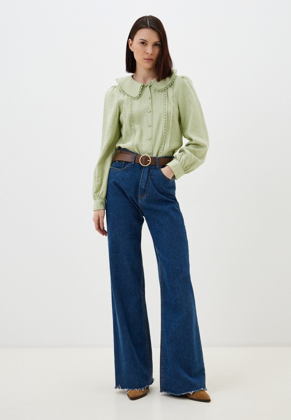 Блуза Trendyol, цвет: зеленый, MP002XW0Q5SL — купить в интернет ...