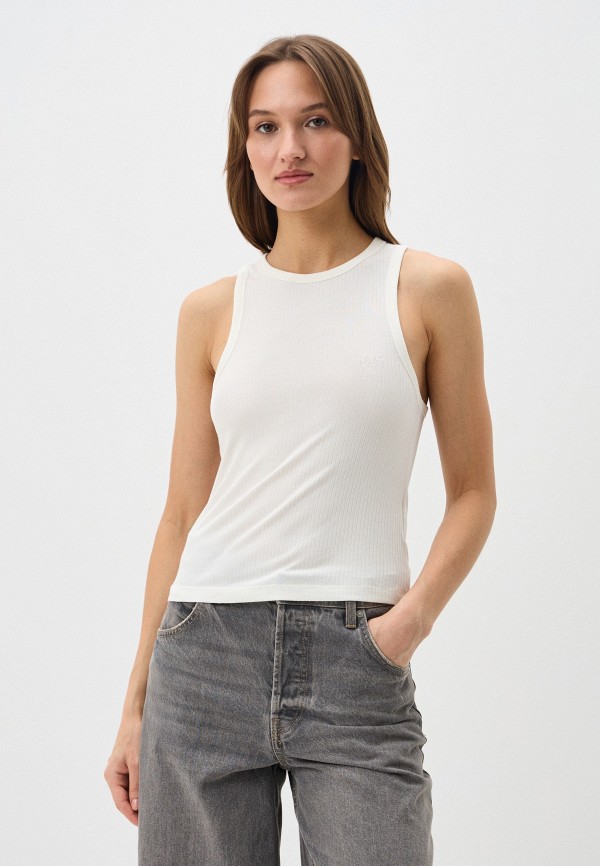 Майка Lee RIBBED TANK, цвет: белый, MP002XW0SSIT — купить в интернет ...