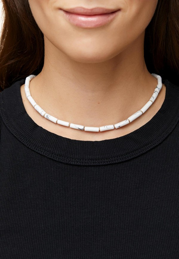 Колье Viva la Vika Marble Tube Necklace, цвет: белый, MP002XW0YAZ3 ...