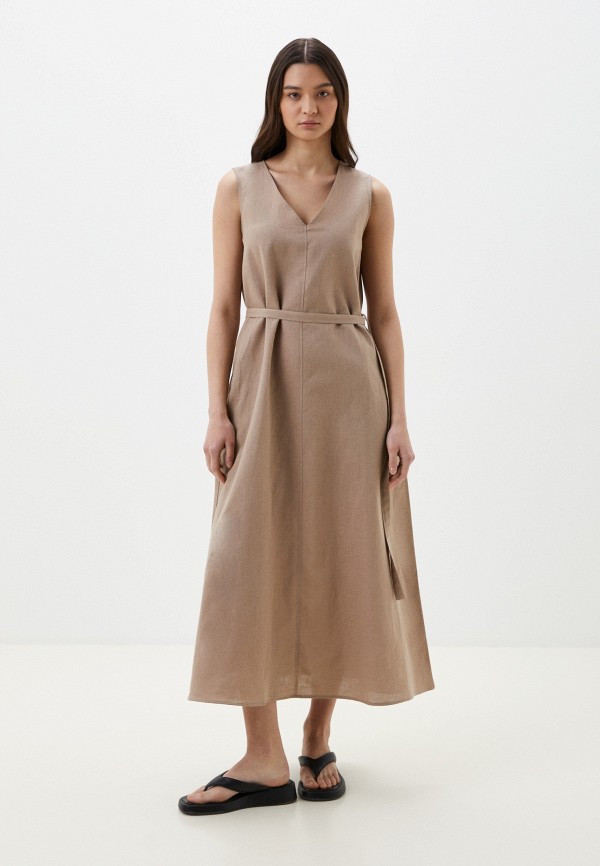 Сарафан Mark Formelle Льняная коллекция, цвет: бежевый, MP002XW0Z7FZ ...