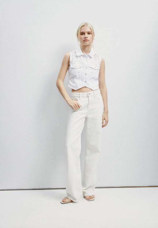 Жилет джинсовый Lime, цвет: белый, MP002XW0ZU5S — купить в интернет ...