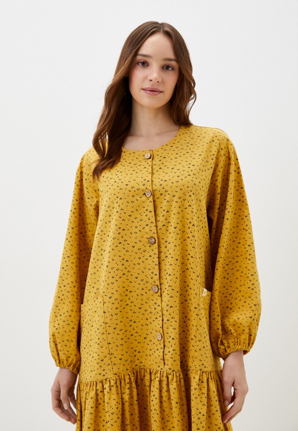 Платье Простор, цвет: желтый, MP002XW0ZV6C — купить в интернет-магазине ...