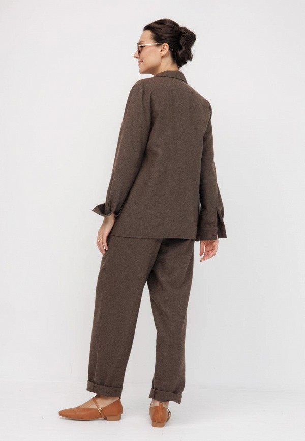 Жакет Annen - рубашка из тонкой мягкой фланели, цвет: коричневый ...