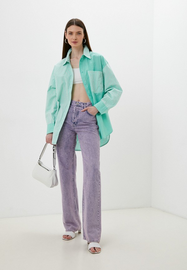 Рубашка O'stin, цвет: бирюзовый, MP002XW13BLO — купить в интернет ...