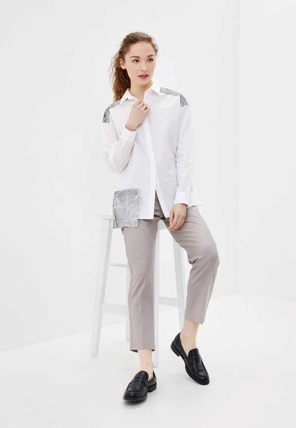 Рубашка Lina, цвет: белый, MP002XW14EZ2 — купить в интернет-магазине Lamoda