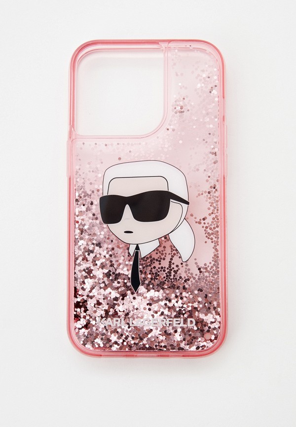 Чехол для iPhone Karl Lagerfeld 14 Pro, с жидкими блестками, цвет ...