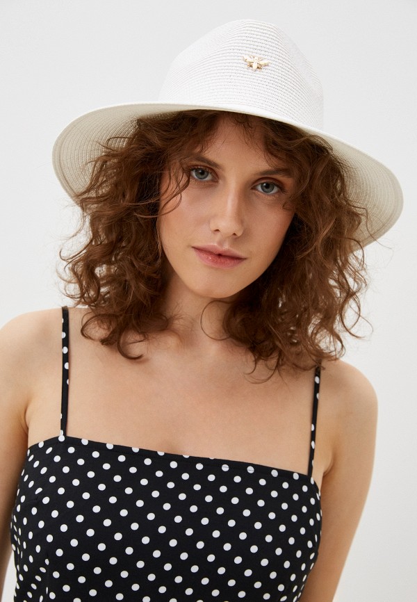 Шляпа VNTG vintage+ Федора, цвет: белый, MP002XW14ZRX — купить в интернет-магазине Lamoda