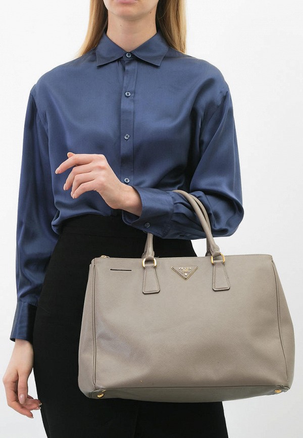 Сумка Prada Resale, цвет: серый, MP002XW162J5 — купить в интернет-магазине Lamoda