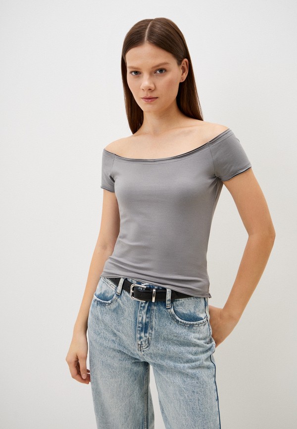 Футболка Befree Young Casual, цвет: серый, MP002XW17SKV — купить в ...