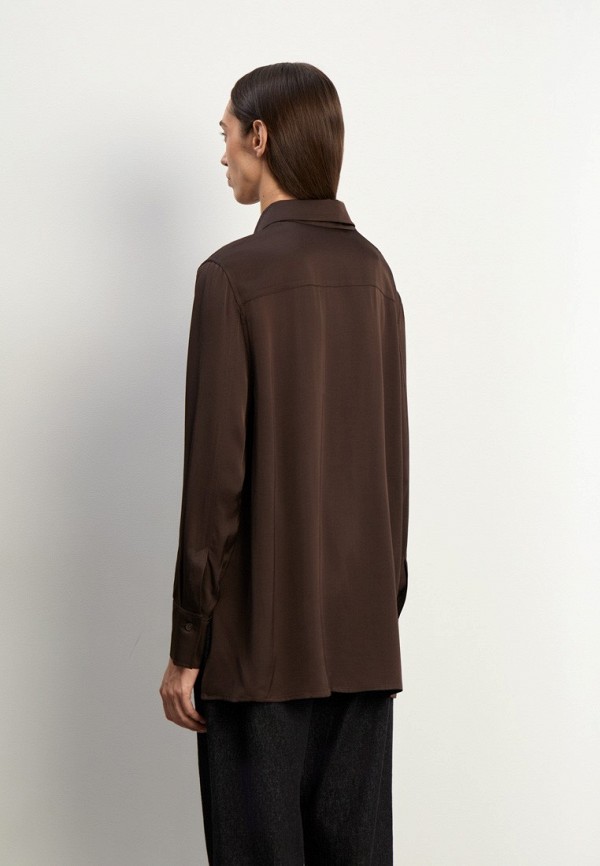 Блуза Emka Lamoda Exclusive, цвет: коричневый, MP002XW17VJ7 — купить в ...