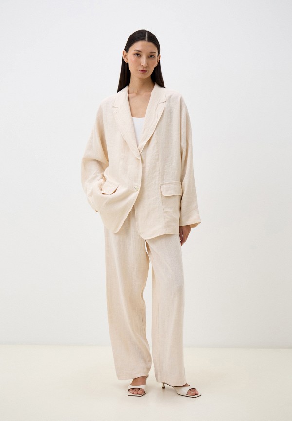 Жакет Linen Texture, цвет: бежевый, MP002XW18JQV — купить в интернет ...