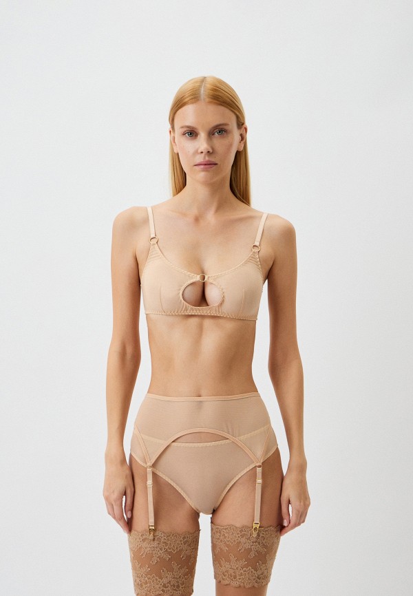 Пояс для чулок Petra Basic Garter Belt Gold, цвет: бежевый ...