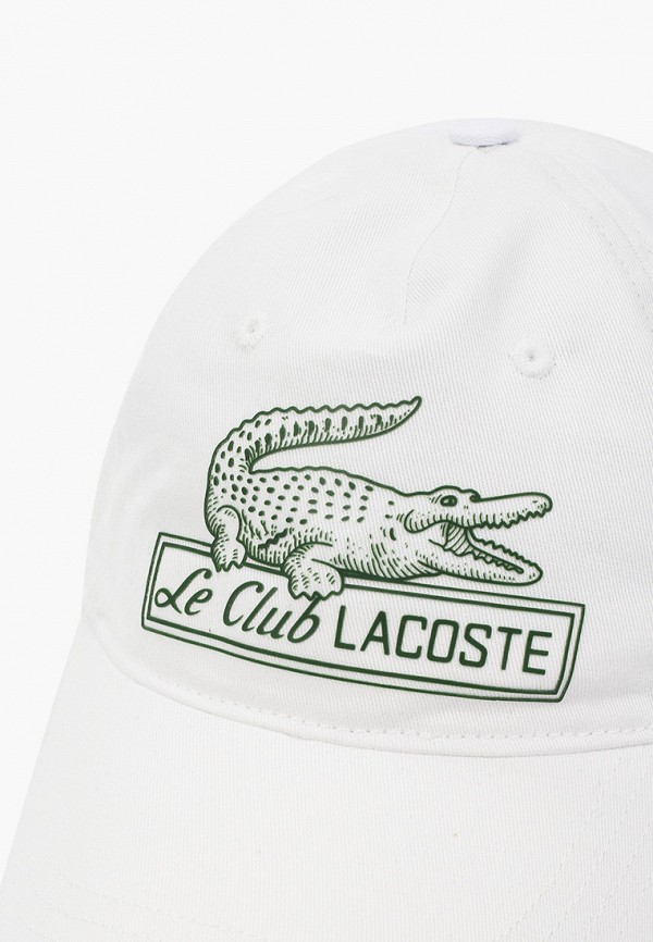Бейсболка Lacoste, цвет: белый, MP002XW19ZZU — купить в интернет ...