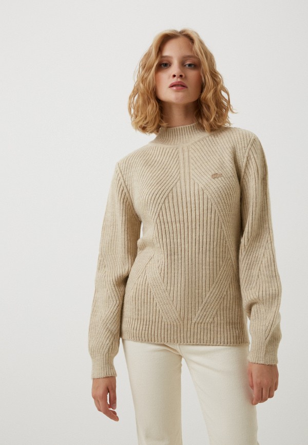 Свитер Lacoste, цвет: бежевый, MP002XW1CNRB — купить в интернет ...