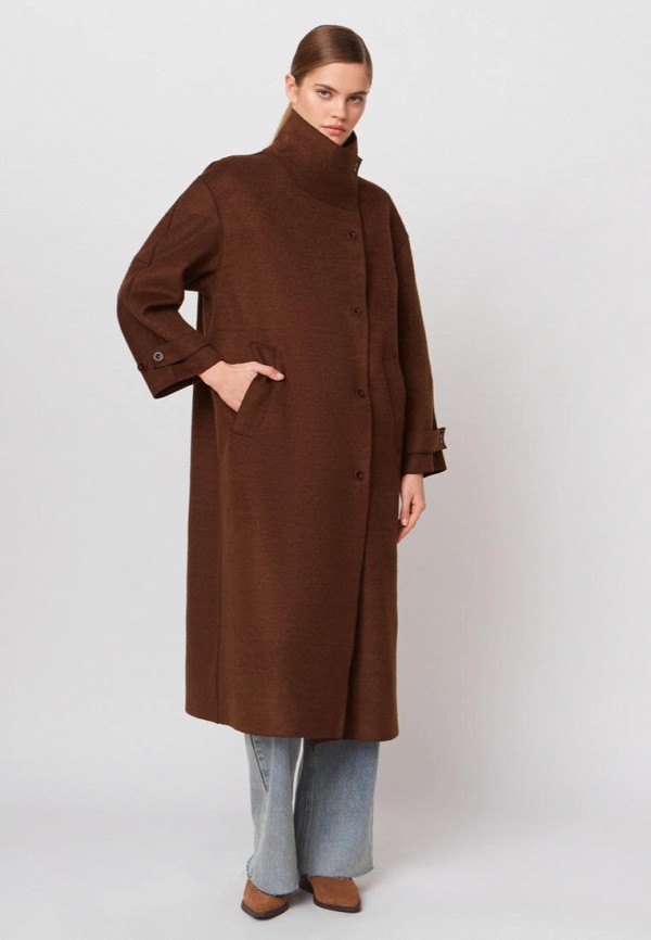 Пальто однобортное Vittoria Vicci Lamoda Online Exclusive, цвет: коричневый, MP002XW1FHQK ...