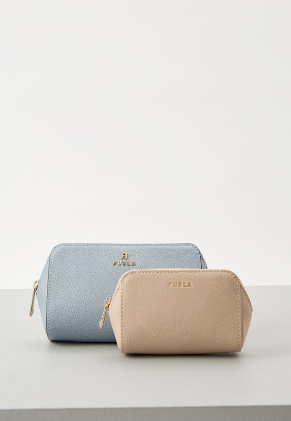 Косметички 2 шт. Furla FURLA CAMELIA M COSMETIC CASE SET, цвет: бежевый ...