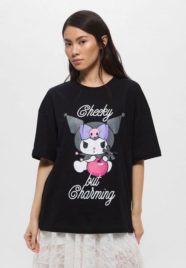 Футболка Befree Co-Create:Hello, Kitty, цвет: черный, MP002XW1FKV1 — купить в интернет-магазине ...