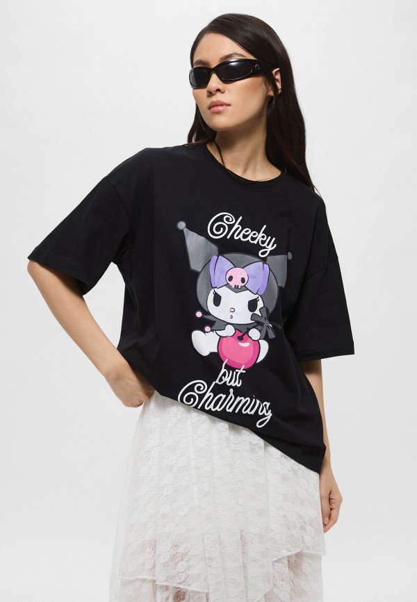 Футболка Befree Co-Create:Hello, Kitty, цвет: черный, MP002XW1FKV1 ...