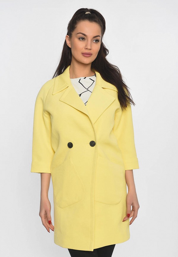 Пальто Fantosh, цвет: желтый, MP002XW1G891 — купить в интернет-магазине ...