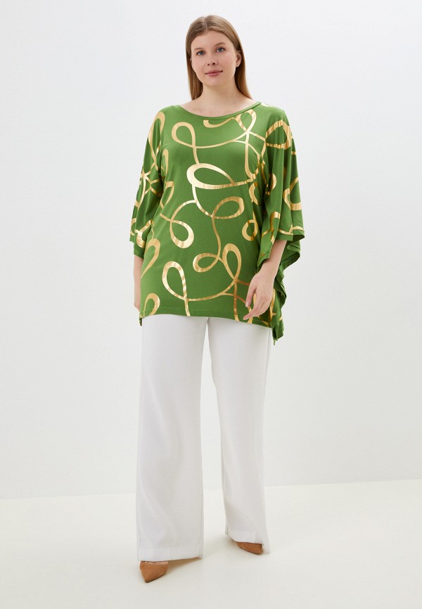 Блуза Olsi, цвет: зеленый, MP002XW1GG9G — купить в интернет-магазине Lamoda