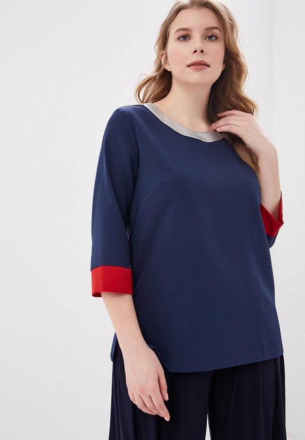 Блуза Balsako Трио, цвет: синий, MP002XW1II7P — купить в интернет ...