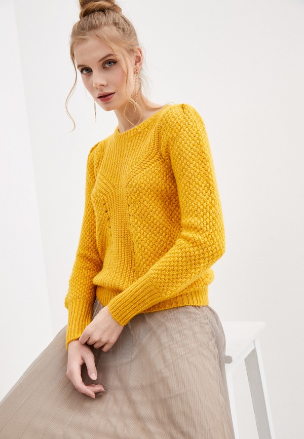 Джемпер Naf Naf, цвет: желтый, NA018EWLOFE6 — купить в интернет ...