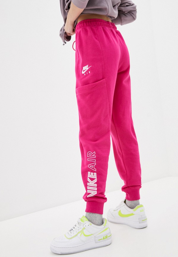 Брюки спортивные Nike W Nsw Air Pant Flc Mr цвет розовый