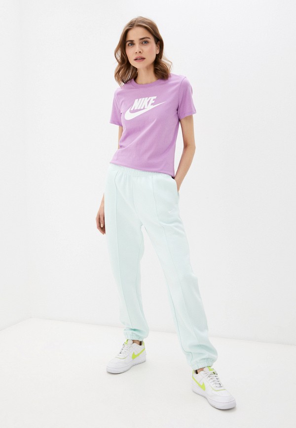 Брюки спортивные Nike W Nsw Pant Flc Trend Hr цвет бирюзовый