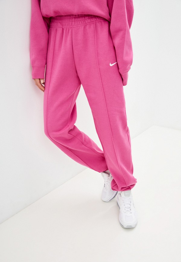 Брюки спортивные Nike W Nsw Pant Flc Trend Hr цвет розовый