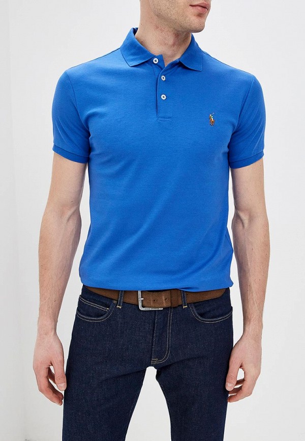 Поло Polo Ralph Lauren, цвет: синий, PO006EMEFNO4 — купить в интернет ...