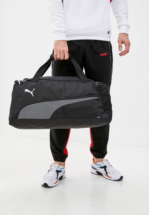 Сумка спортивная PUMA Fundamentals Sports Bag M, цвет: черный ...