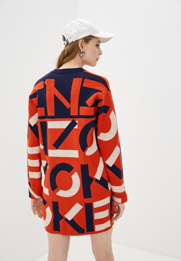 Платье Kenzo, цвет: красный, RTLAAA074501 — купить в интернет-магазине ...