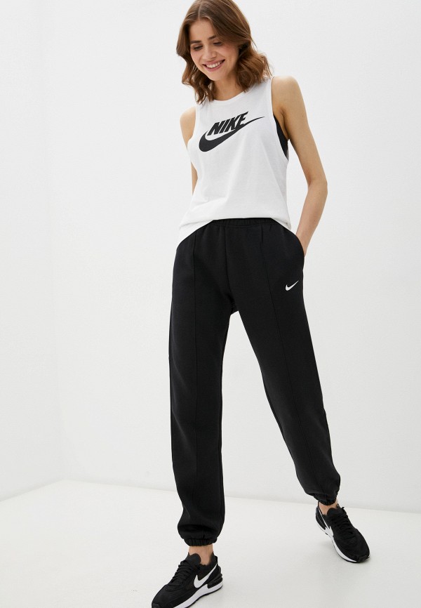 Брюки спортивные Nike W Nsw Pant Flc Trend на флисе цвет черный