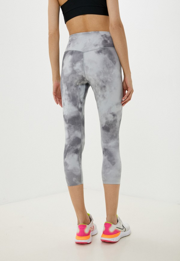 Тайтсы Nike W NIKE ONE ICNLCSH CROP TGT CR, цвет: серый, RTLAAK537702 ...