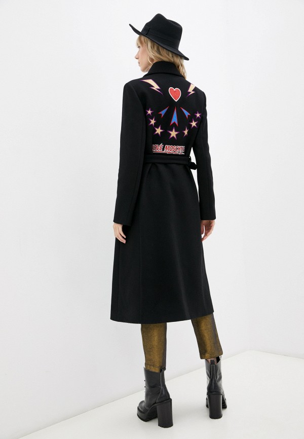 Пальто Love Moschino, цвет: черный, RTLAAO347101 — купить в интернет ...