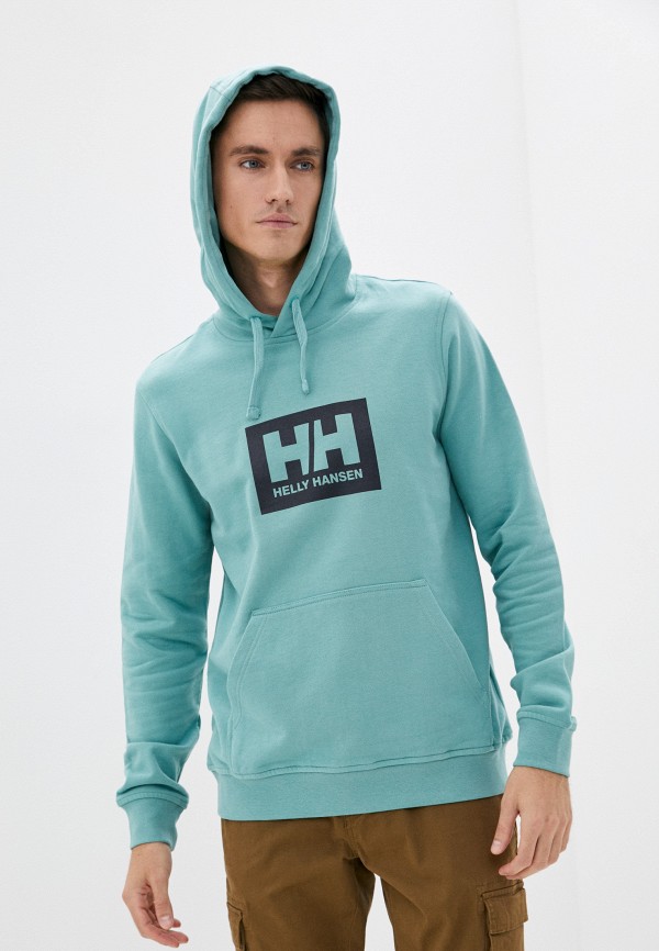 Худи Helly Hansen HH BOX HOODIE, цвет: бирюзовый, RTLAAP136801 — купить ...