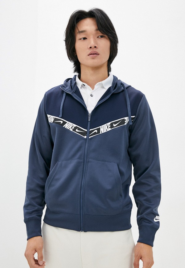 Толстовка Nike M NSW REPEAT PK FZ HOODIE, цвет: синий, RTLAAR508201 ...