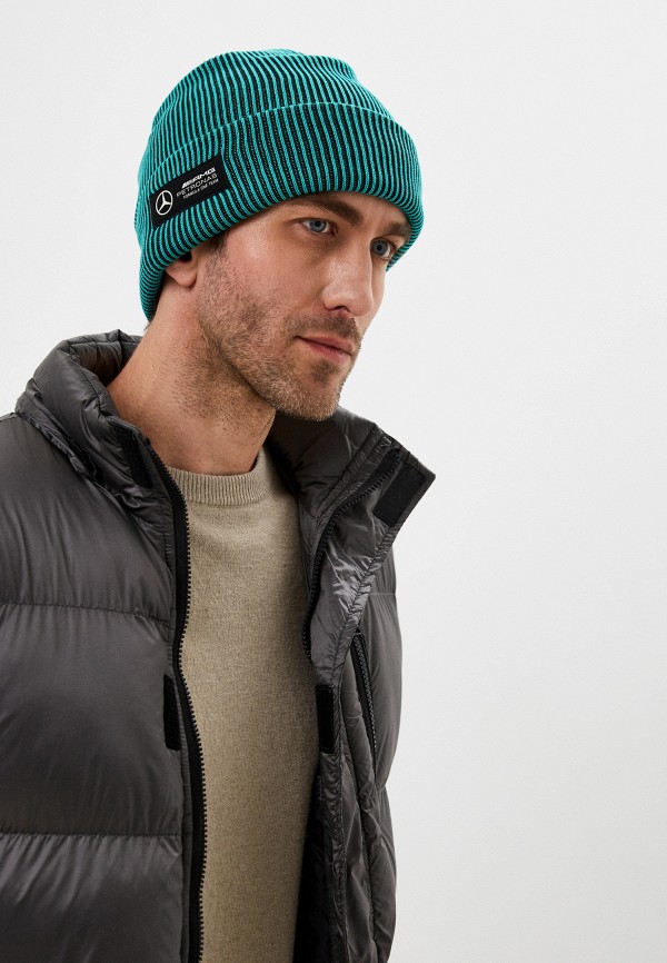 Шапка PUMA MAPF1 Classic Cuff Beanie, цвет: бирюзовый, RTLAAV385702 ...