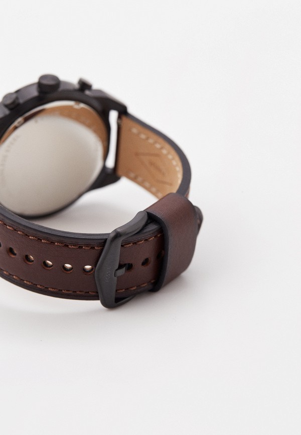 Часы Fossil с хронографом и секундомером Fs5875 цвет коричневый
