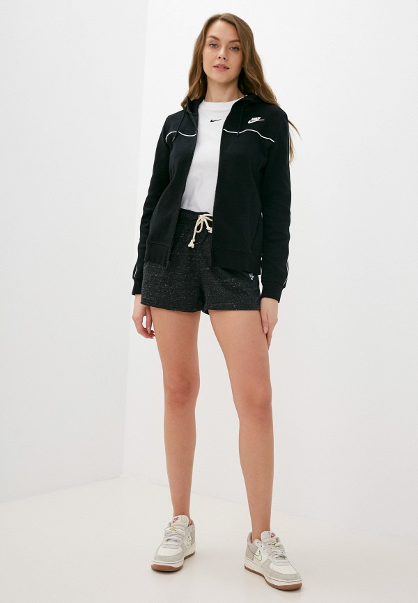 Толстовка Nike W NSW MLNM ESSNTL FLC FZ HDY, цвет: черный, RTLABB146901 ...