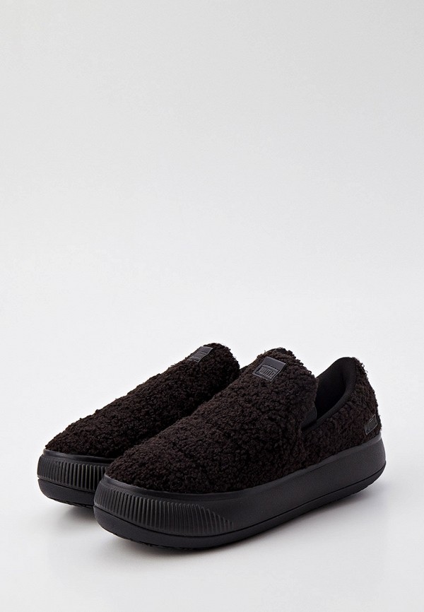 Слипоны PUMA Suede Mayu Slip-on Teddy Wns, цвет: черный, RTLABE296801 ...